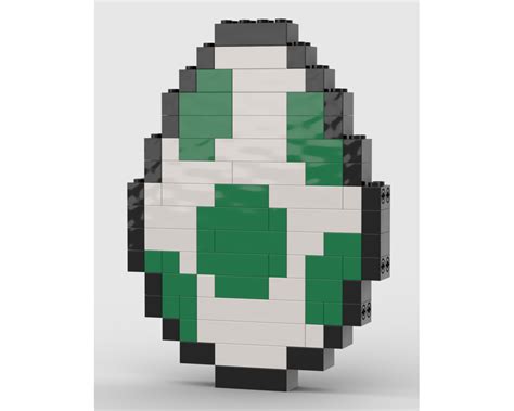 Lego Moc Yoshi Egg Pixel Art By Hyawatha15 Rebrickable Build With Lego
