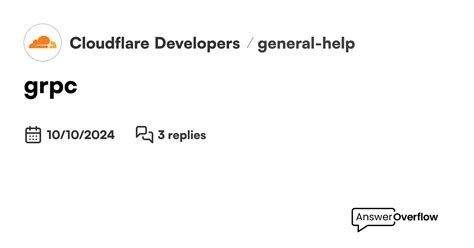 Grpc Cloudflare Developers