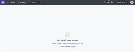 Error State For When You Try And View A Space You No Longer Have Access