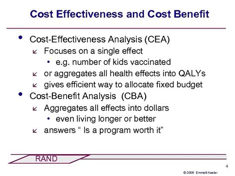 Cost Effectiveness Analysis In Health Care More On Value