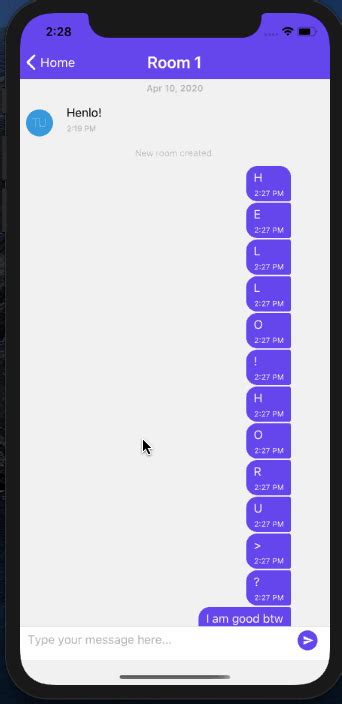 Chat App With React Native Part 4 Create Chat Ui Screens With React Native Ted Chat By