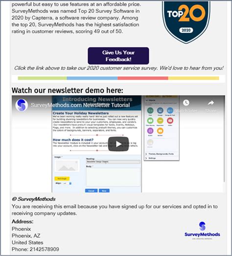 Create A Newsletter From Scratch Surveymethods Knowledge Base