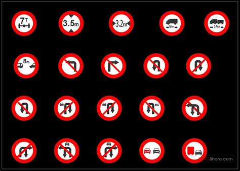 36 Cad Symbol Road Signs Traffic Manual Free Download