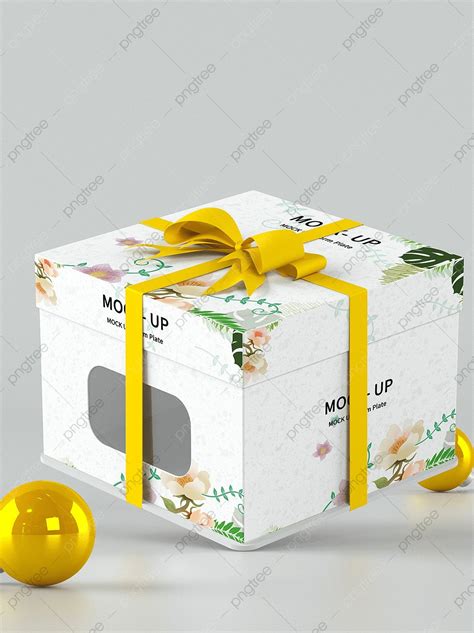Original 3d Cake Box Packaging Prototype Template Download On Pngtree