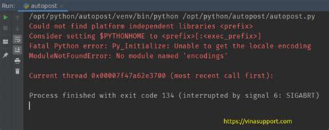 Python Fix Lỗi Could Not Find Platform Independent Libraries