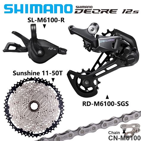 Shimano Deore M X Speed Derailleurs Group S Shift Lever Chain RD Clutch Sunshine