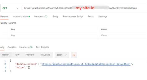 use the graph api to get an empty list of sharepoint files microsoft qanda
