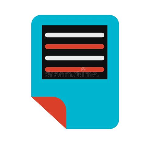 Electronic Text Document Symbol Glyph Vector Illustration Stock Vector