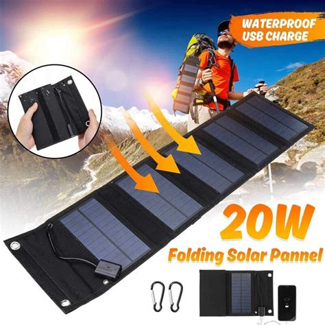 Paneles Solares Plegables Portátiles A Prueba De Grandado