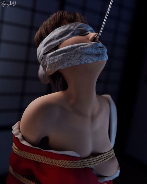 Rule 34 1girls 3d Blindfold Bondage Chains Final Fantasy Final