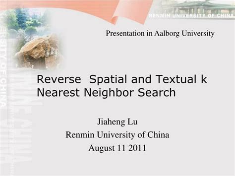 Ppt Reverse Spatial And Textual K Nearest Neighbor Search Powerpoint