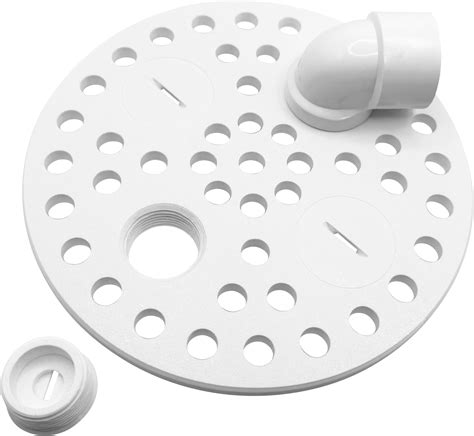 Generic 6 1 2 Inch Plastic Floor Drain Cover With Drain Ports Includes