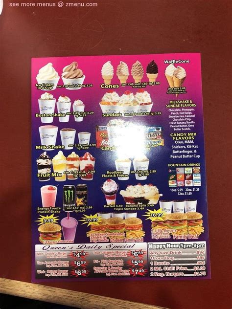 Online Menu Of Frosty Queen Fresno Restaurant Fresno California