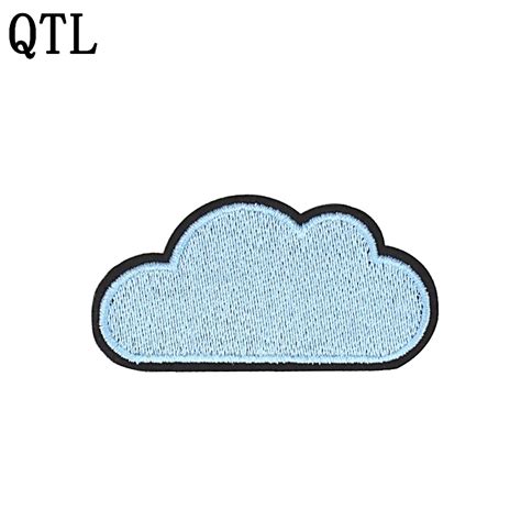 5pcs Cloud Patches Badges For Clothing Iron Embroidered Patch Applique