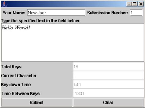 Java Applet For Data Collection Reprinted With Permission From Villani Download Scientific