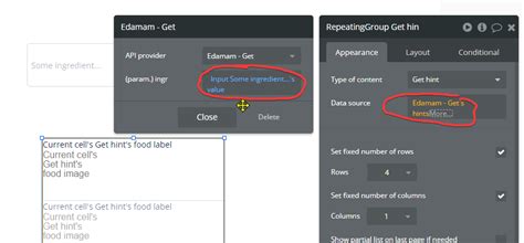 Edamam Food Data Api Config Help Needed Apis Bubble Forum