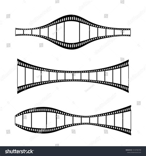 Set Film Elements Cinematography Vector Illustration Stock Vector Royalty Free 1910796790
