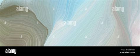 Unobtrusive Header With Colorful Elegant Curvy Swirl Waves Background Design With Pastel Blue