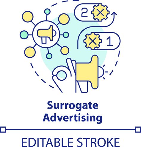 Surrogate Advertising Concept Icon Common Marketing Approach Abstract