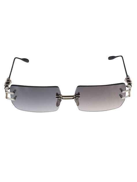 Chrome Hearts Lordie Rimless Glasses In Gold Modesens