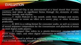 AUDIO AND MEDIA INFORMATION Pptx