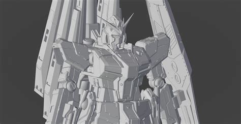 Nu Gundam Rx 93 3d Model Cgtrader