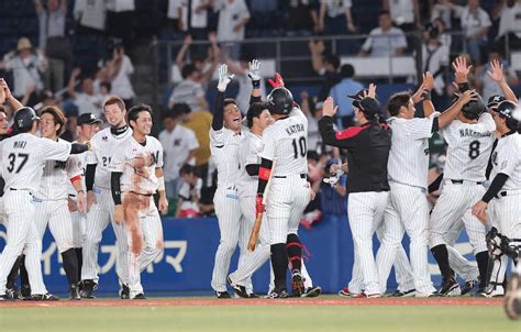 ロッテ 清田の犠飛でサヨナラ勝ち 連敗4で止め勝率5割に戻す― スポニチ Sponichi Annex 野球