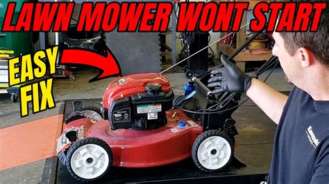 Gas Push Mower Won T Start