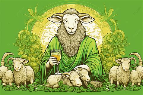聖派翠克節 Eidaladha 祭祀盛宴素描海報 帶有複製空間 聖帕特里克節 校準 背景背景圖片和桌布免費下載