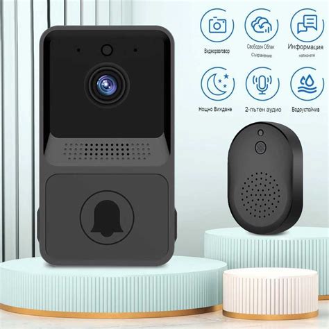 Безжичен звънец с камера Aiwit 1080p Fullhd Wi Fi Сензор за движение гр Асеновград • Olx Bg