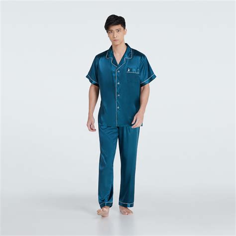 Vana Sleepwear ชุดนอนซาตินชาย Vana แขนสั้นขายาว สีพื้น Vana