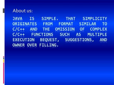 Java Presentation Pptx