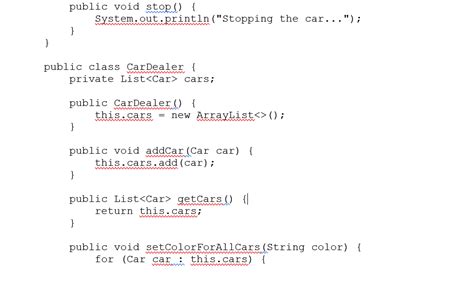 Solved 1 Here Is An Example Of Java Code That Violates