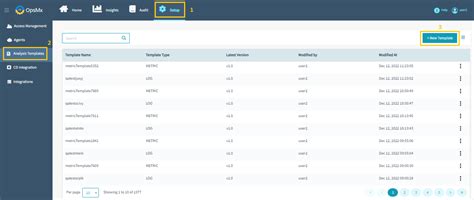 Create Metric Template In ISD UI OpsMx