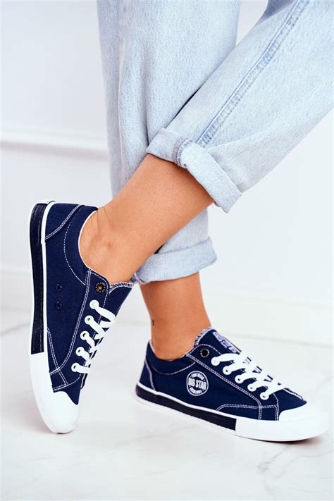 Damskie Trampki Big Star Granatowe FF Damskie Trampki Damskie Butosklep Pl