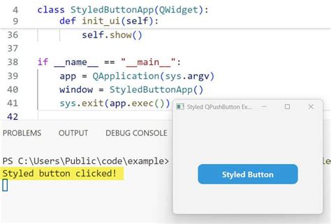 How To Create QPushButton Widget In PyQt6