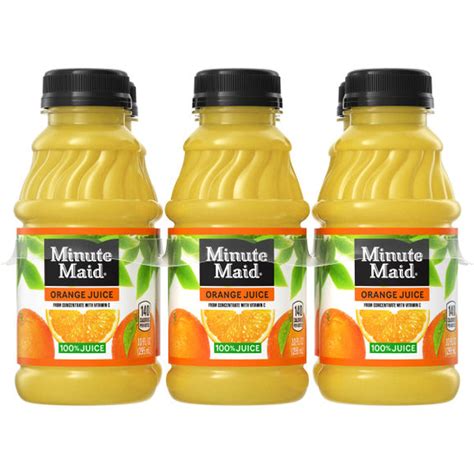 Minute Maid Orange Juice 10 Oz Bottles 24 Pack 108 Bottle Liberty Coca Cola Delivery