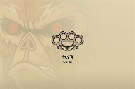 潮流插画 Monkey平面图案亚铜创玩原创作品 站酷zcool