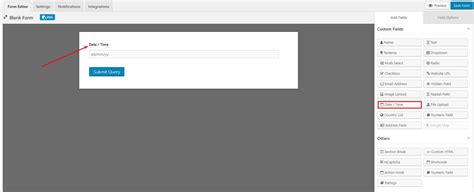 Datetime Form Field Weforms Pro