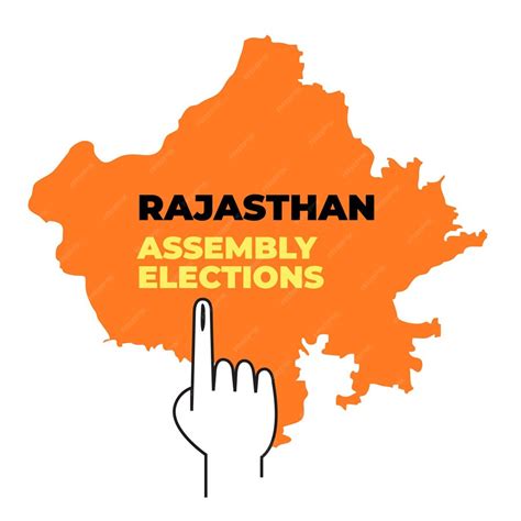 Premium Vector Hand Casting Vote For Rajasthan State Of India