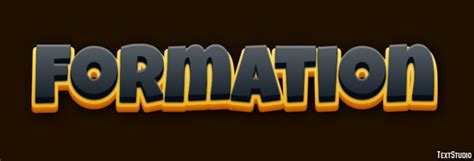 Formation Text Effect And Logo Design Word