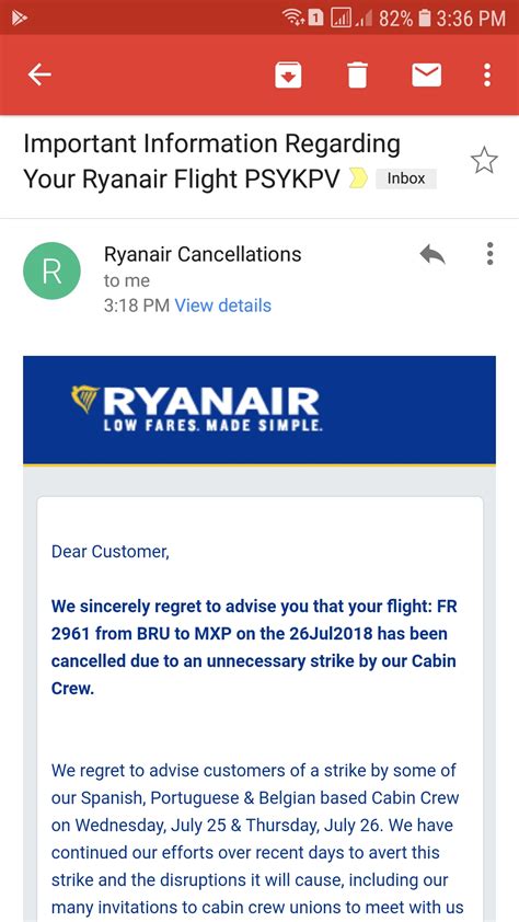 Ryanair Strike 2526 July Flights In And Out Cancelled Rtomorrowland