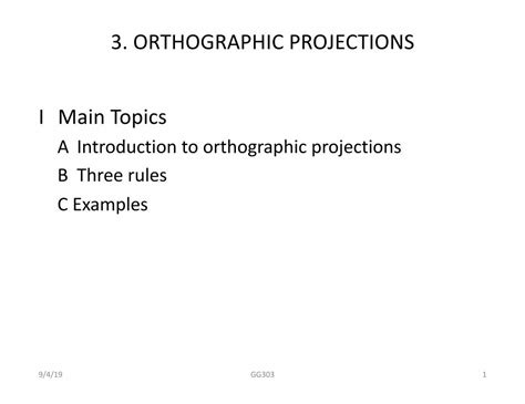 Pdf 3 Orthographic Projections Imain Topics 3 Orthographic