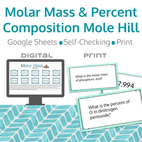 Chemistry Molar Mass And Percent Composition Mole Hill
