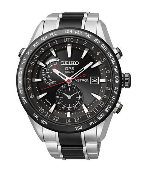 Seiko SAST015G Astron Black Dial Analog Chronograph Watch For Men Buy
