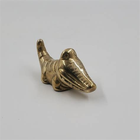 Brass Alligator Etsy