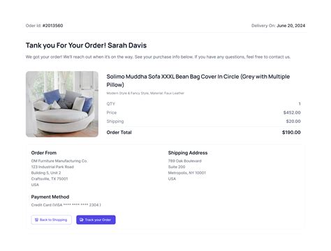 Tailwind Css Order Confirmation Pagedone