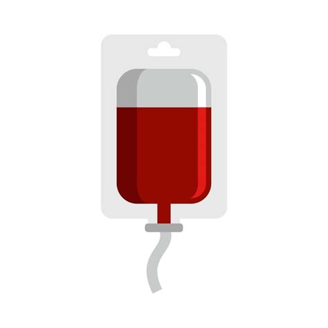 Premium Vector Hospital Blood Transfusion Icon Flat Illustration Of