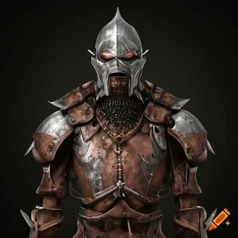 Photorealistic Robot Knight Barbarian In Spiked Plate Armor On Craiyon
