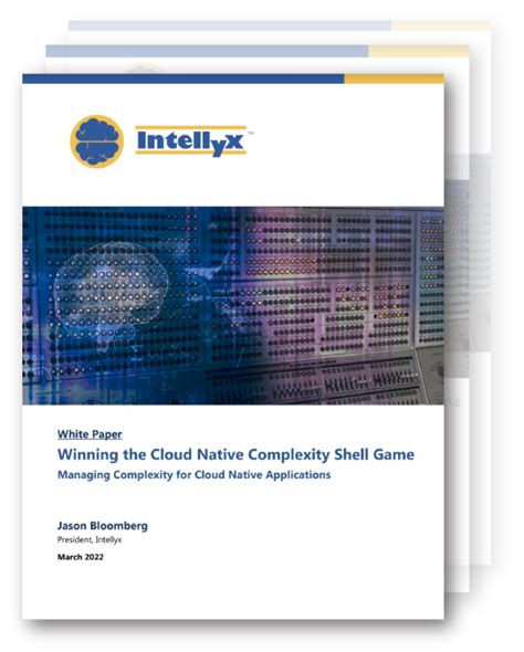 Managing Complexity For Cloud Native Applications Intellyx The